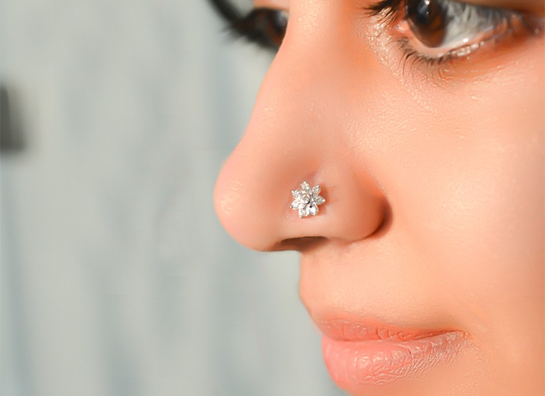 Beautiful Diamond Nose Pins To Complete The Look