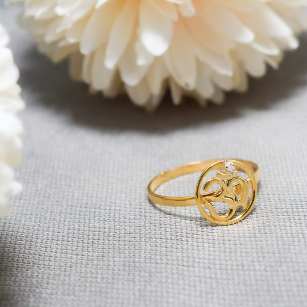 Om Ring Gold - Dishis Designer Jewellery