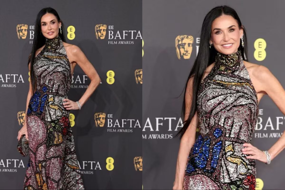 Demi Moore Jewellery in BAFTA Awards 2025 - DishiS Designer Jewellery