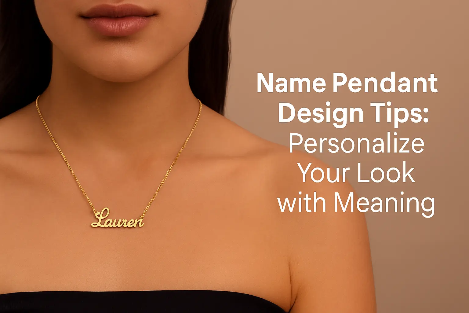Name Pendant Design Tips: Personalize Your Look with Meaning - DishiS ...