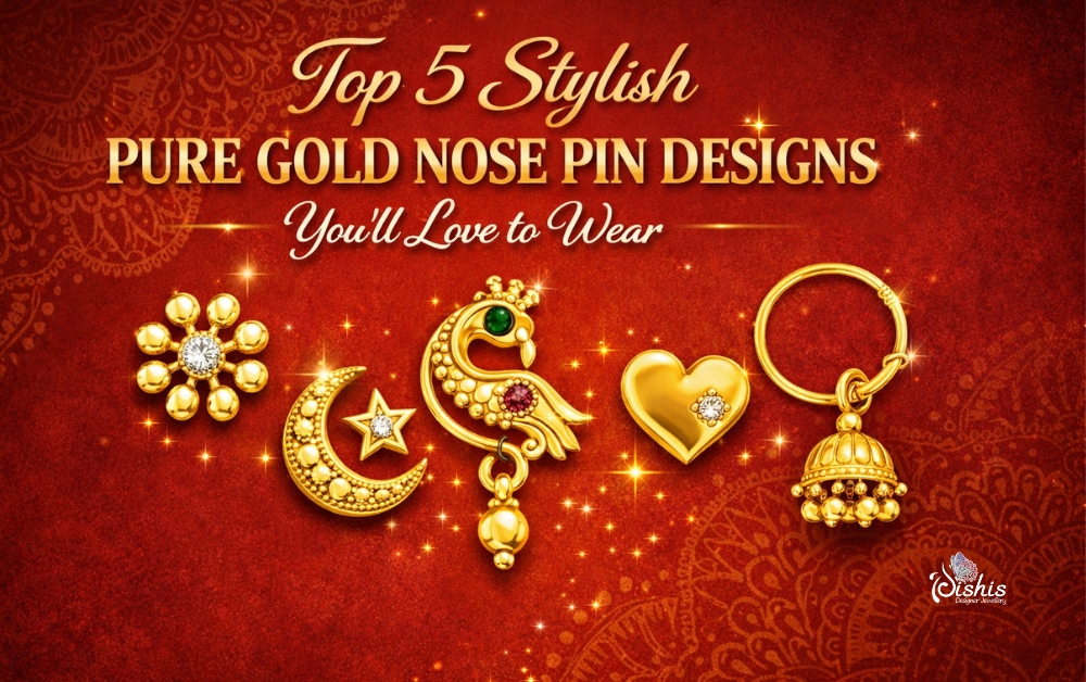 Top 5 Stylish Pure Gold Nose Pin Designs You’ll Love to Wear - DishiS ...