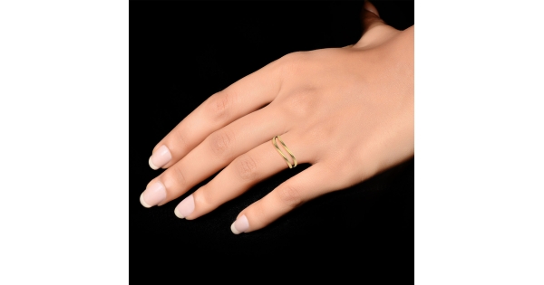 Buy Ahana Gold Ring Online At Best Price | Dishis Designer Jewellery