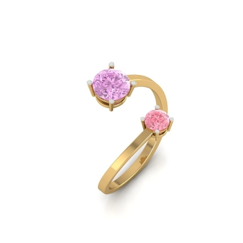 Toi Et Moi Ring Online Jewellery Shopping India | Dishis Designer Jewellery