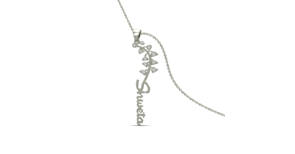 Shweta Name Diamond Pendant Get Infinity Gold diamond Pendent