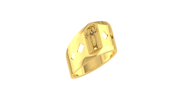 Lord Balaji Gold design Ring For Men crafted in 14k/18k Yellow Gold ...